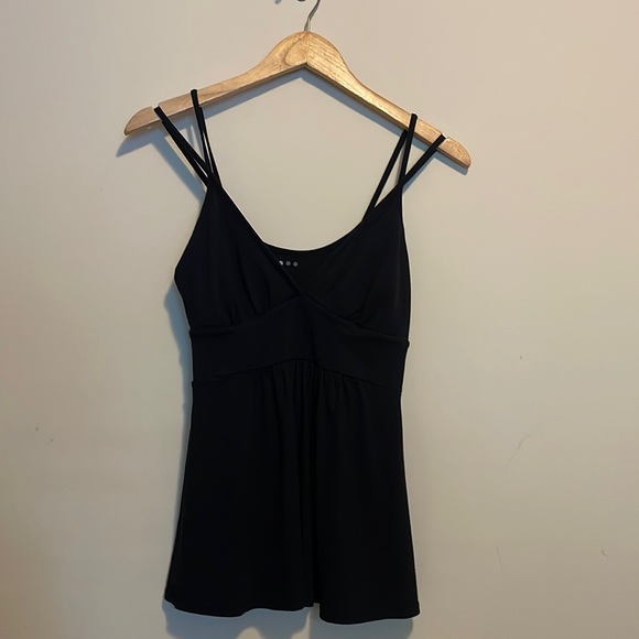 Three Dots | Tops | Vintage Three Dots Black Double Spaghetti Strap Top ...